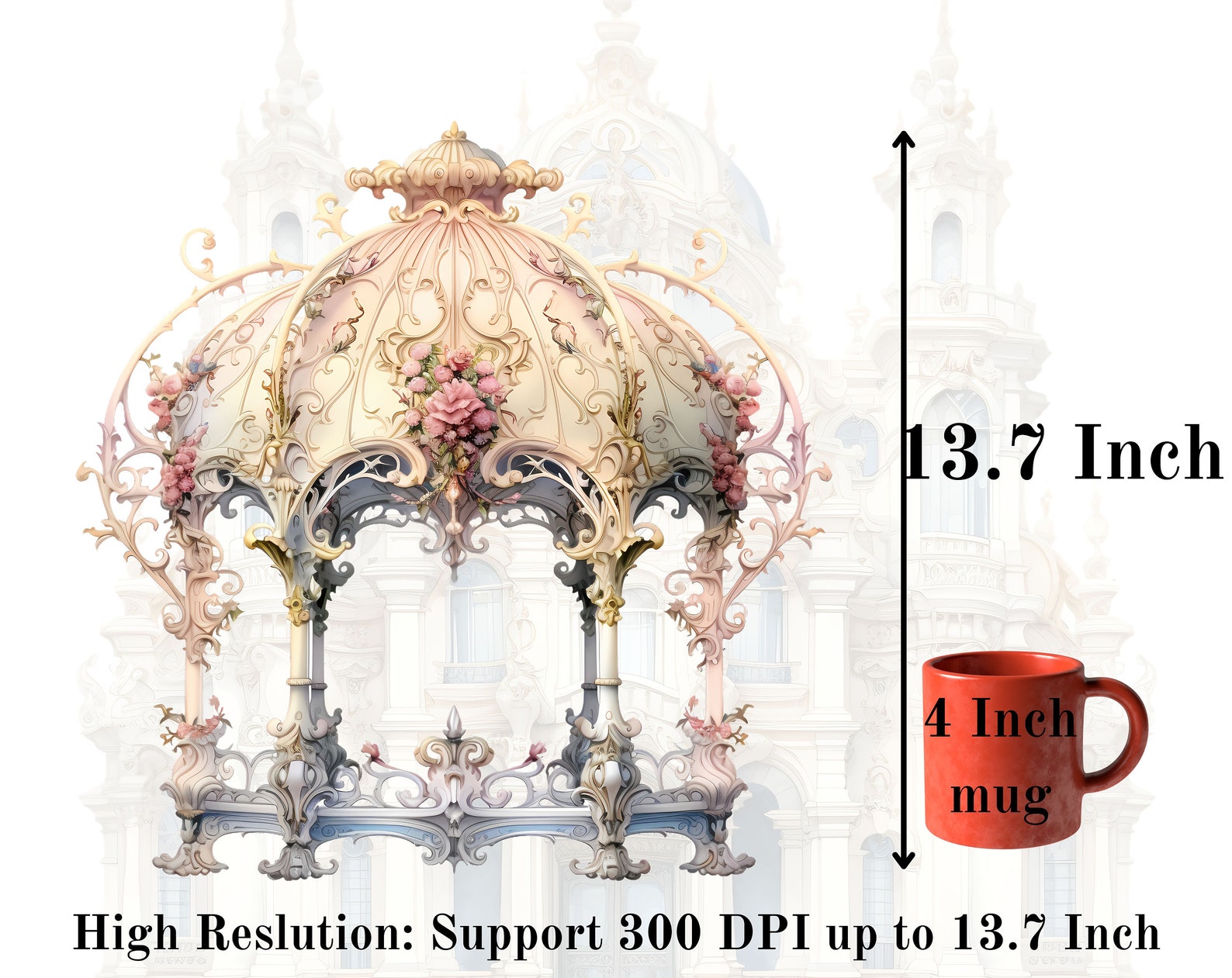95 PNG Ivory Baroque Rococo Watercolor Clipart: Baroque White Clipart ...