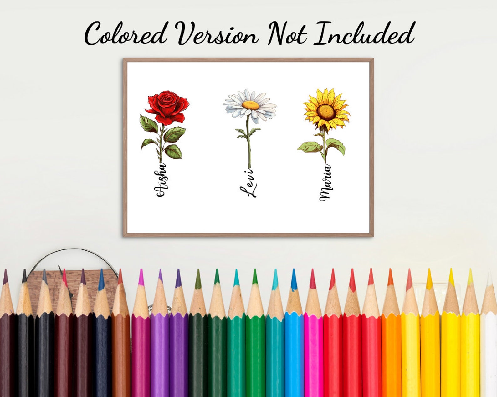 Birth Flower Coloring Birth Month Flowers Set Rose Birthflowers ...