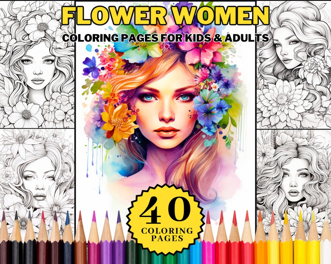 Birth Flower Coloring Birth Month Flowers Set Rose Birthflowers ...