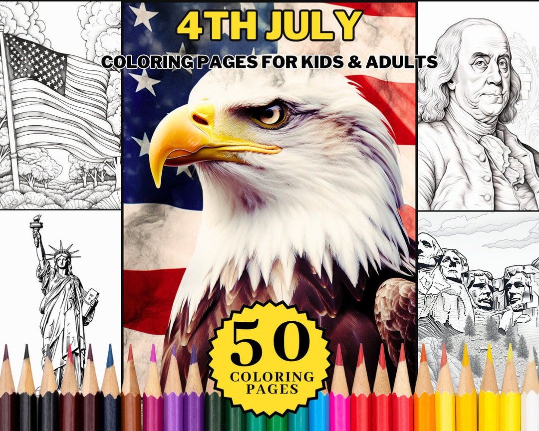 4th July Coloring, Independance Day Coloring, Fourth of July Coloring ...