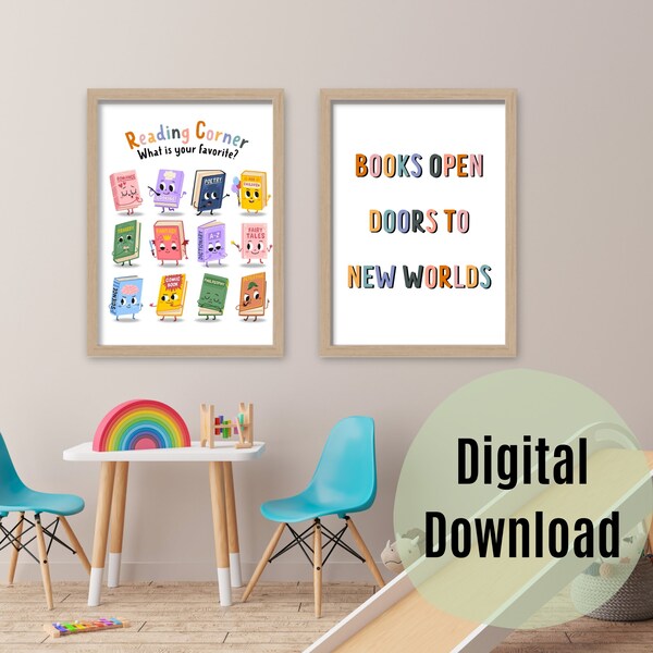 Reading Poster - Etsy