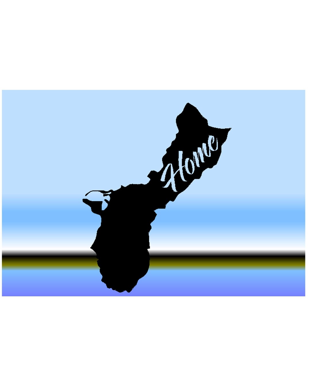 Guam Guamanian Chamorro Guam Home Decal Sticker 5"x7" Color Options ...