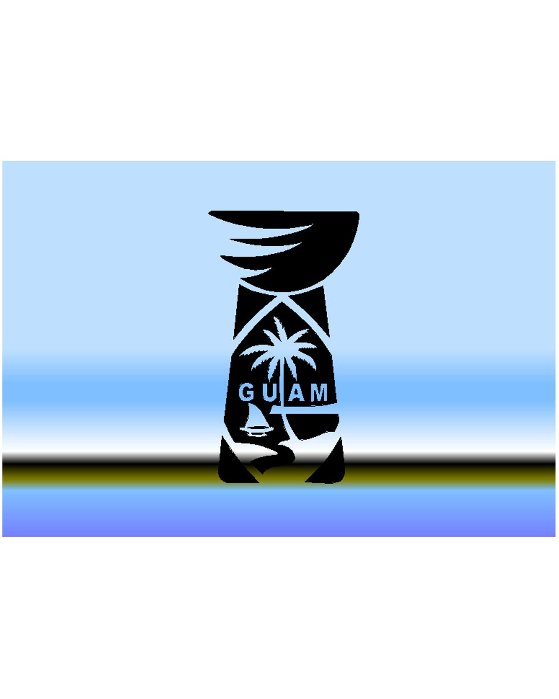 Guam Guamanian Chamorro Latte Stone Guam Seal Decal Sticker - Etsy