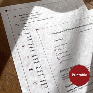 Couples Love Language Quiz: Relationship Test, Printable (PDF Download ...