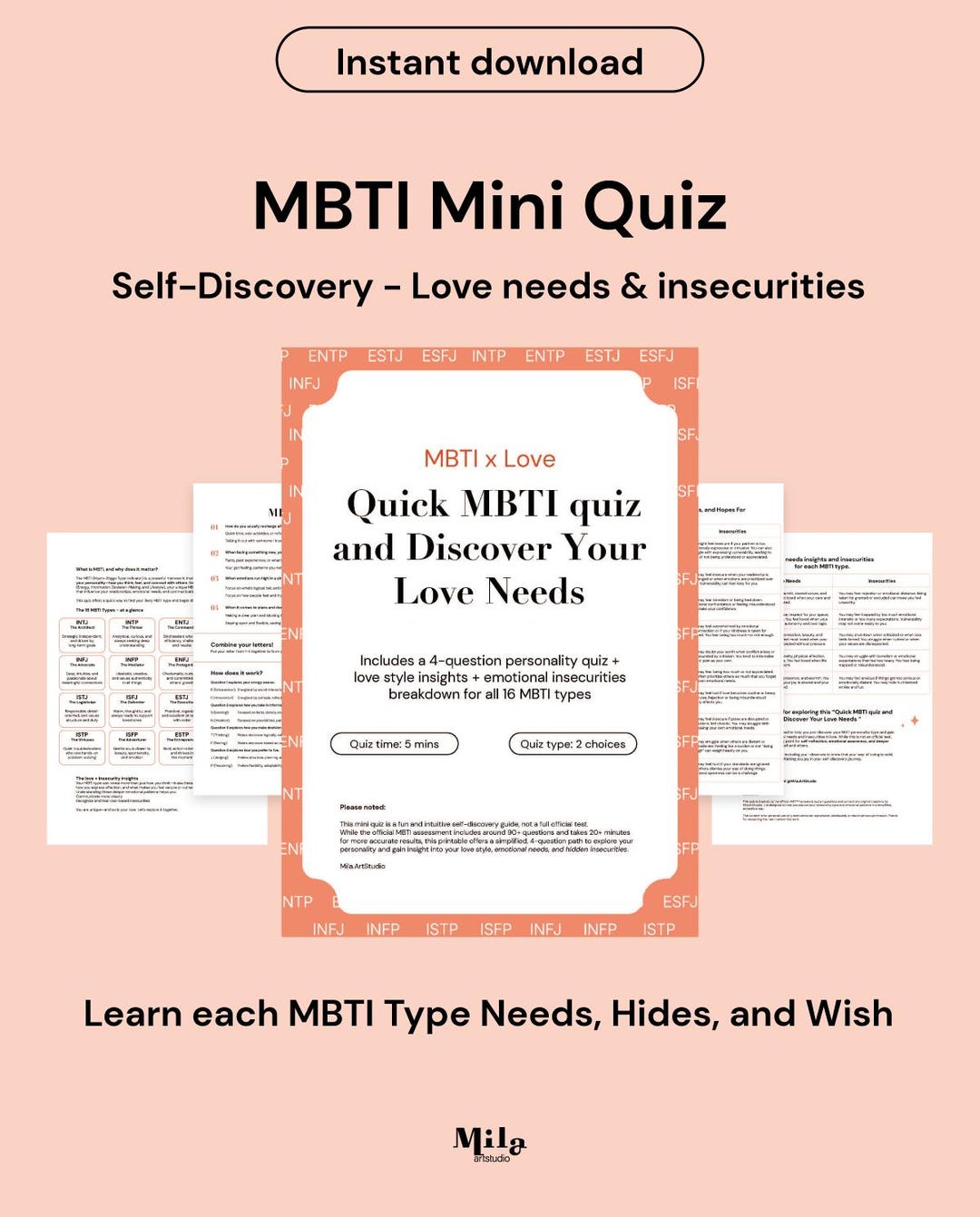 MBTI Mini Quiz – 4 Question Personality Test + Emotional Needs ...