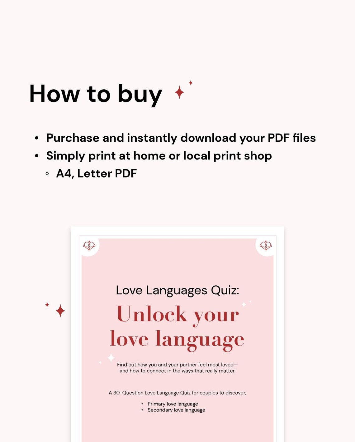 Couples Love Language Quiz: Relationship Test, Printable (PDF Download ...
