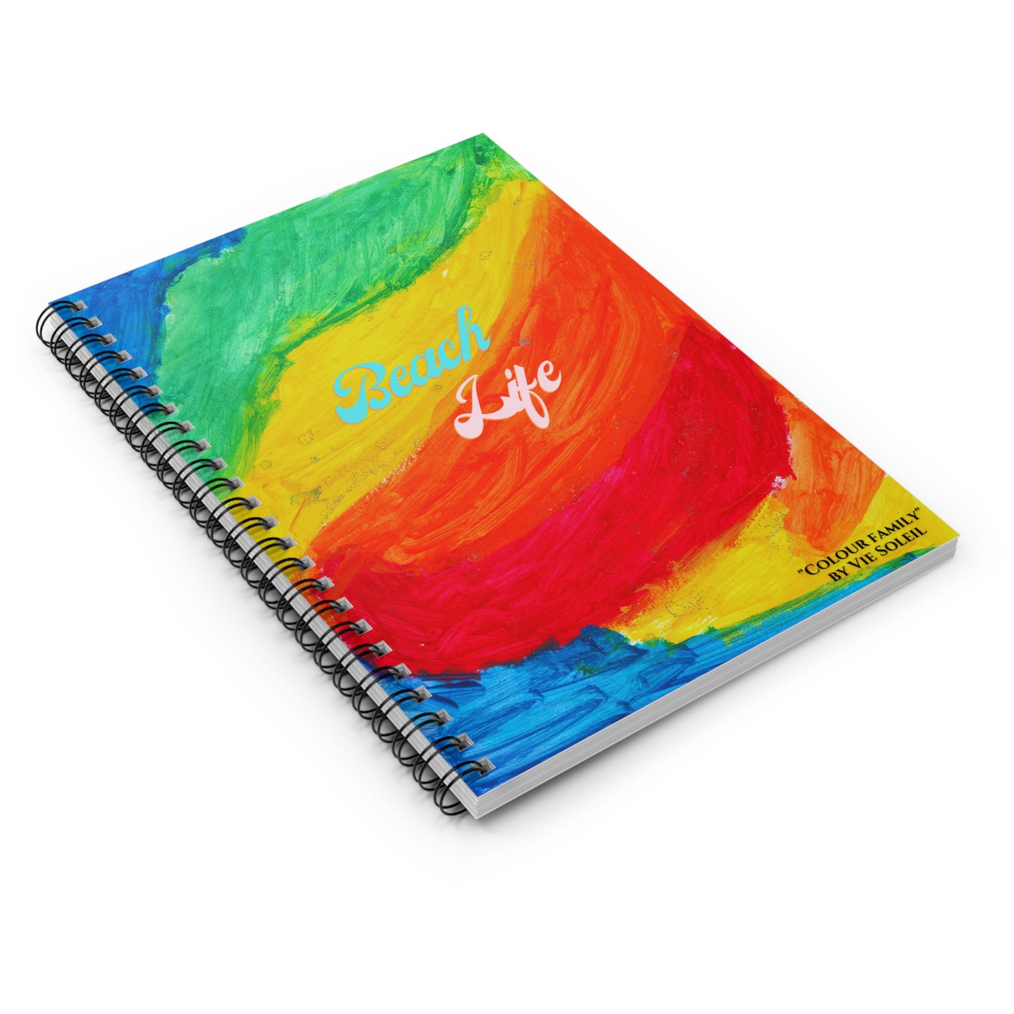 Spiral Notebook Beach Life, Notebook Beach, Notitieboek, Beach, Rainbow ...
