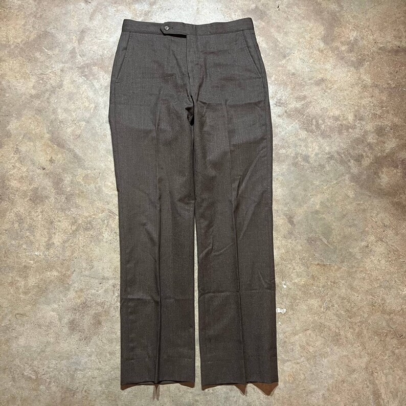 Vintage 1970s 70s Sansabelt Talon Brown Trousers Pants 32x32 - Etsy