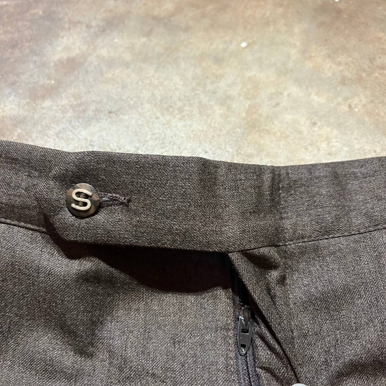 Vintage 1970s 70s Sansabelt Talon Brown Trousers Pants 32x32 - Etsy