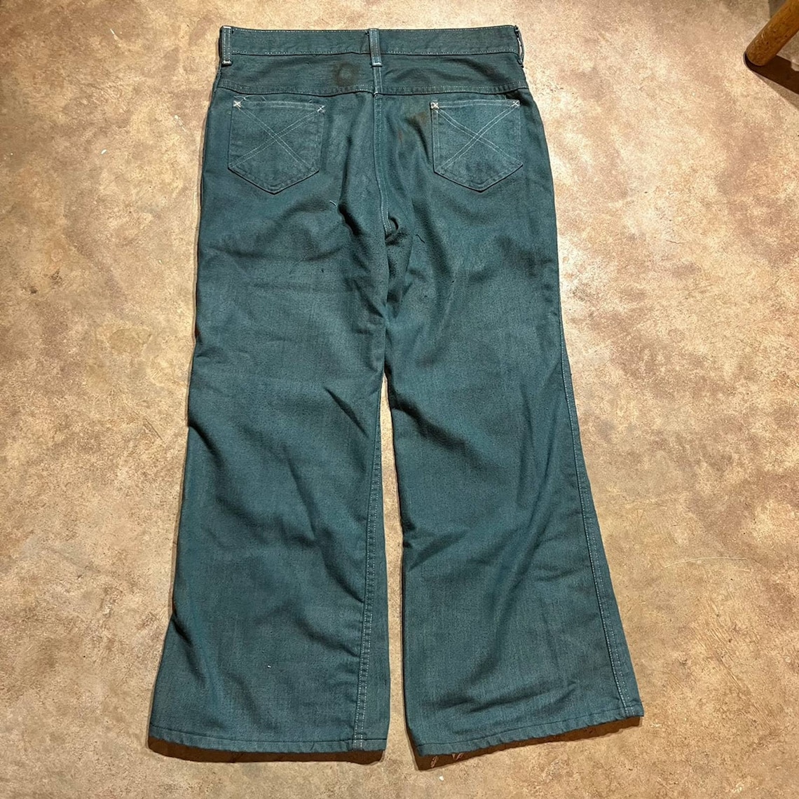 Vintage 1970s 70s Sears Toughskins Wideleg Flared Jeans 33x27 - Etsy