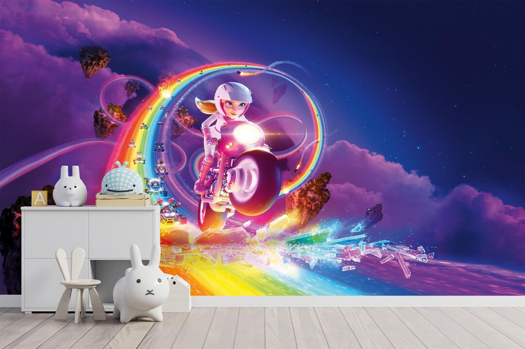 Super Mario Wall Mural, Kids Room Decor, Kids Room Wallpaper, Girls ...