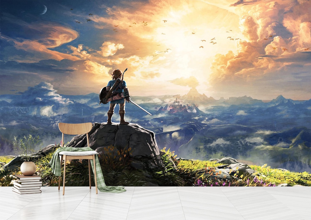 Zelda Wallpaper Peel and Stick, Legend of Zelda Vinyl Wallpaper Non ...