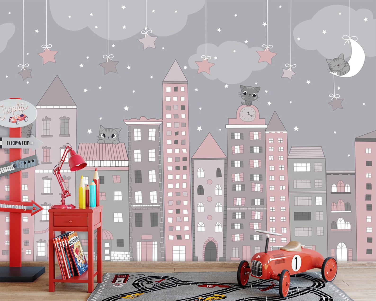 Kids Cityscapes Wallpaper,good Night City: Where Dreams Fly,adventurous ...