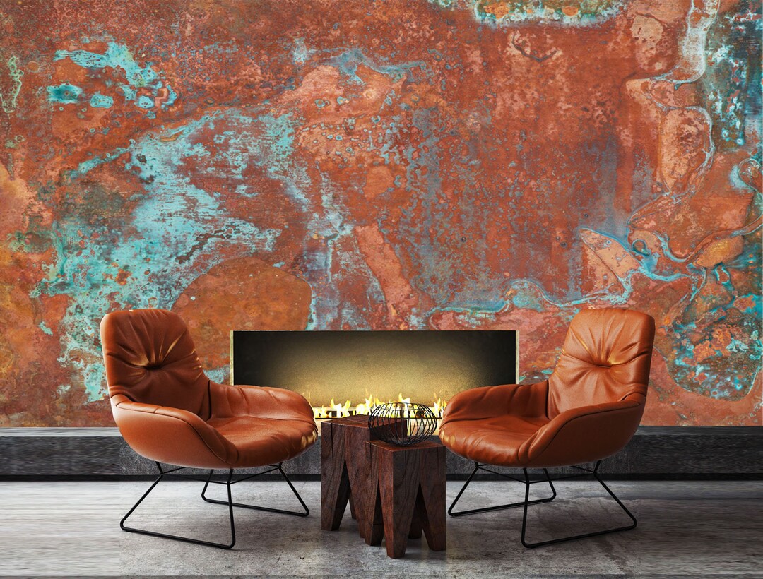 Old Copper Textured Wallpaper, Copper Wall Decor, Self Adhesive, Peel ...