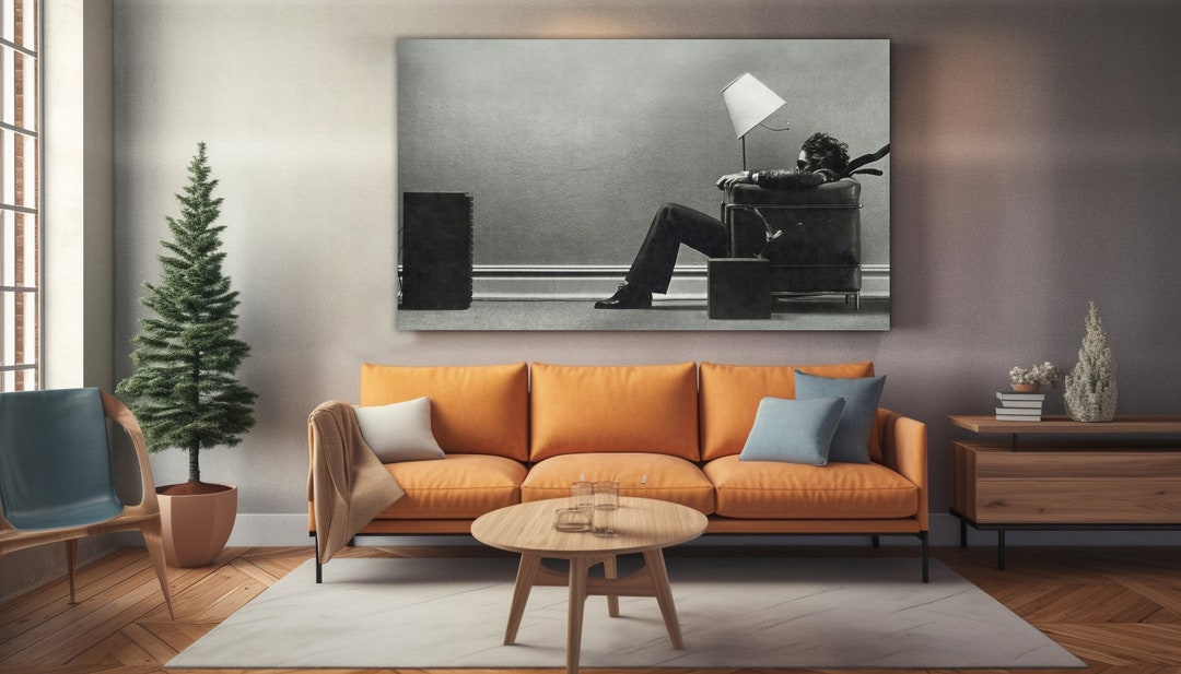 Flying Man Canvas Print, Man in the Distance Maxell Advertisement 1979 ...