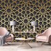 Islamic Gold Wallpaper Peel and Stick,islamic Pattern Wall Decor,arabic ...