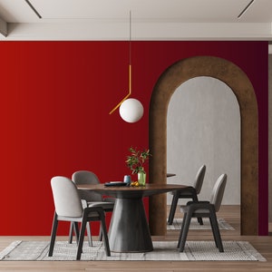 Wallpaper With Red Color Gradients, Wallpaper for Home Decoration,red ...