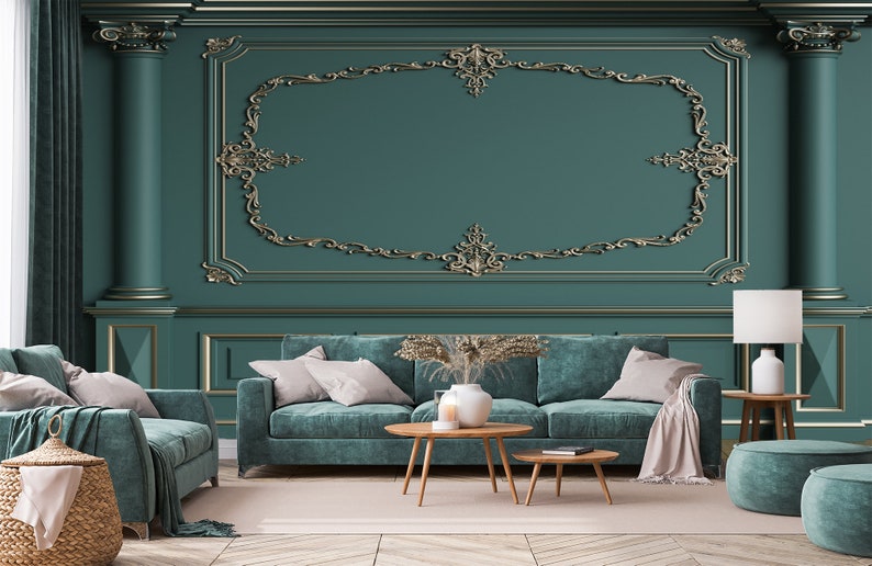 3D Look Column Wall Decor, Embossed Column Wallpaper, Three Different ...