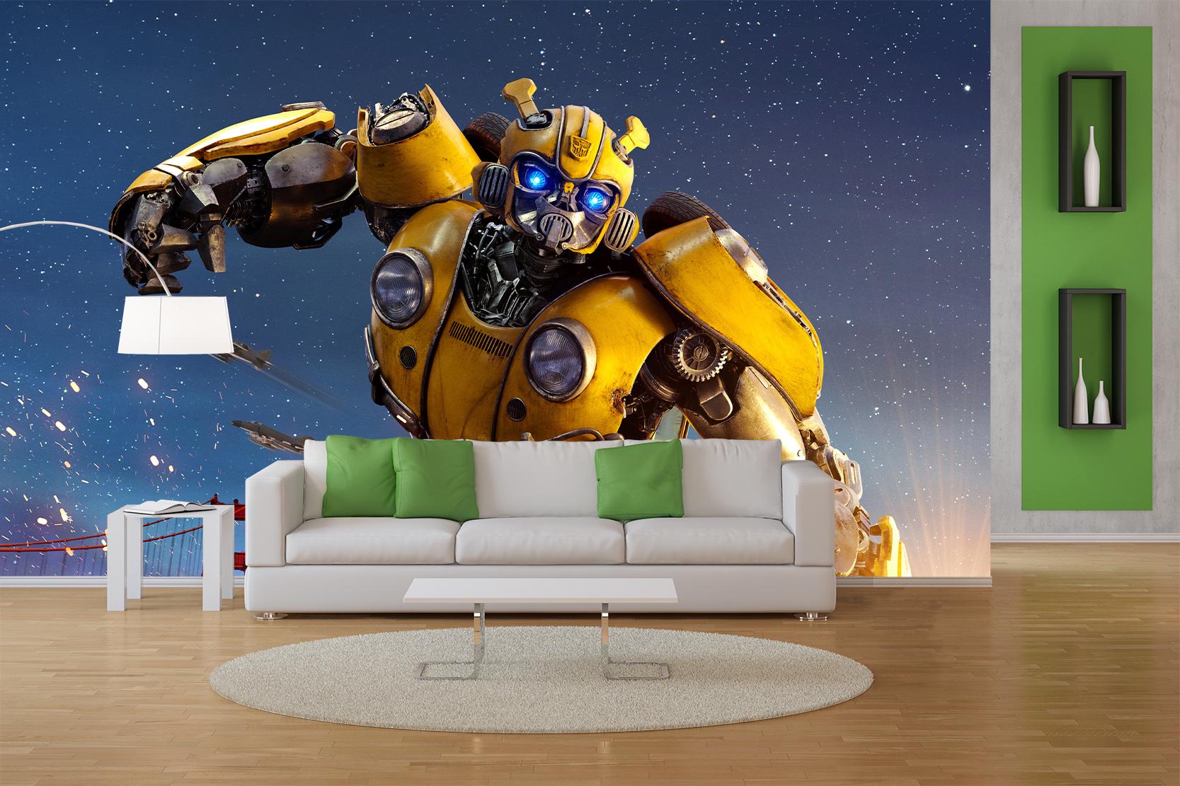 Transformers Wallpaper Peel and Stick,transformers Wall Decor,bumblebee ...