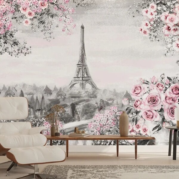 Paris City Wallpaper - Etsy