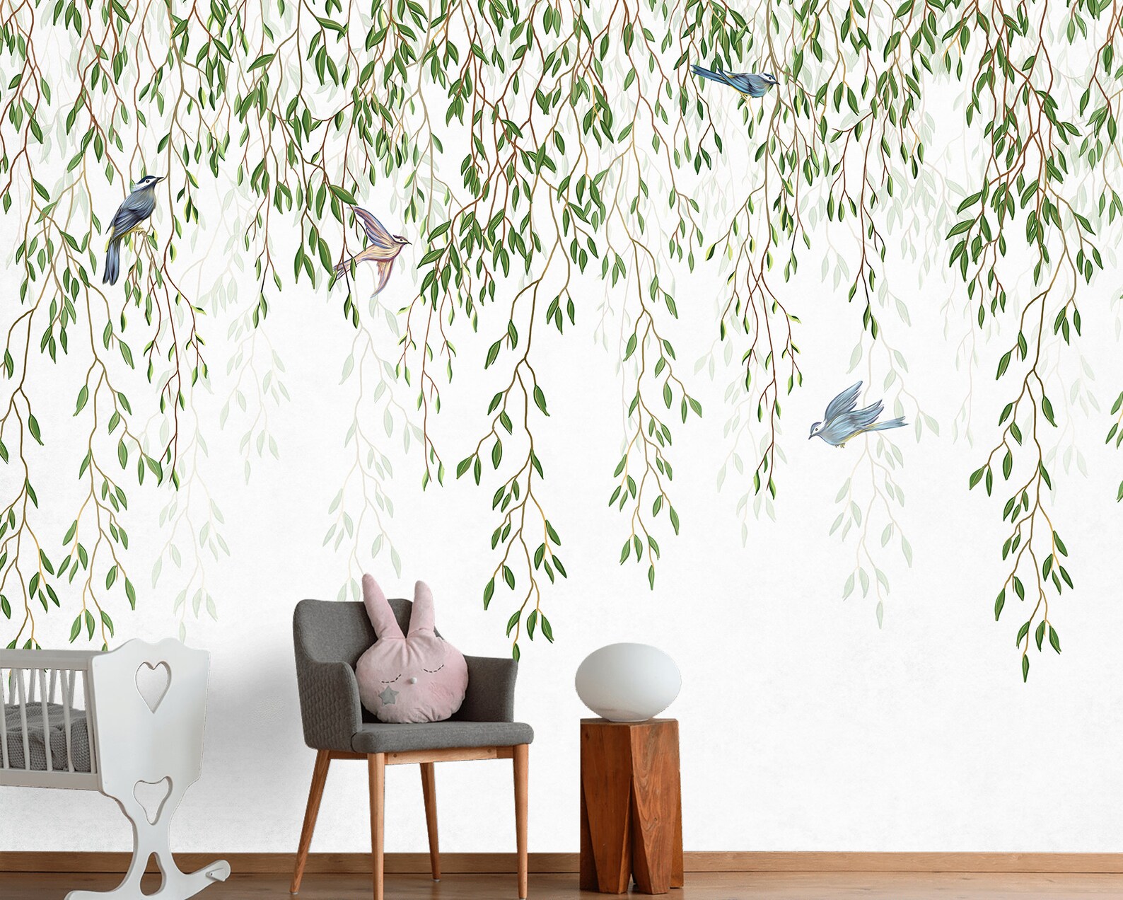 Ivy Wallpaper Boho Plants Wall Mural Peel and Stick - Etsy