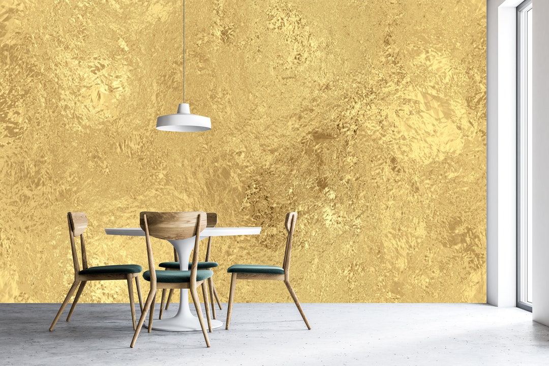 Gold Seamless Pattern Wallpaper, Gold Textured Wall Design, Yellow ...