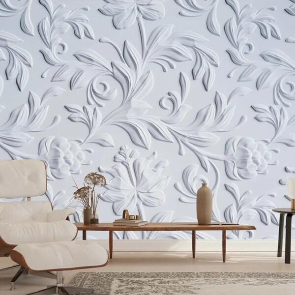 Embossed Wallpaper - Etsy
