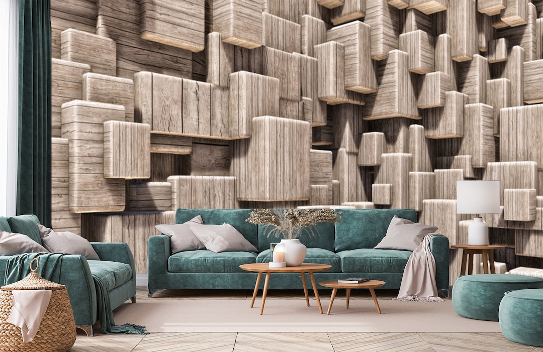 3D Geometric Patterns Wallpaper, Self-adhesive Wallpaper, Wall Decor ...