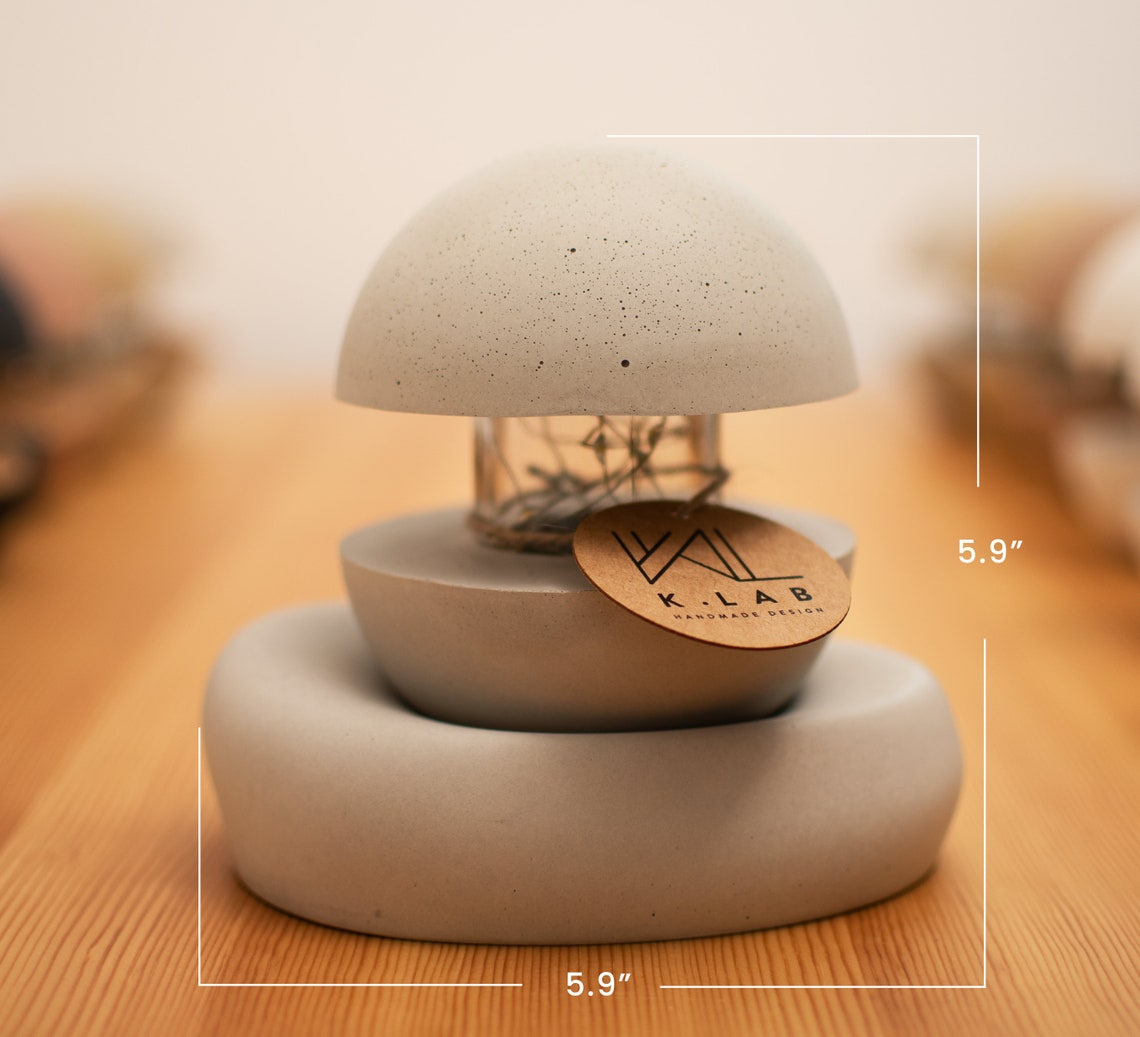 Moon Lamp Concrete Base - Etsy