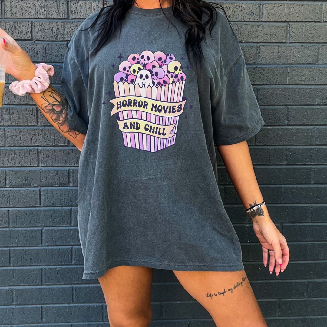 Horror Movies and Chill Shirt, Halloween Shirt, Horror Movie Lover ...
