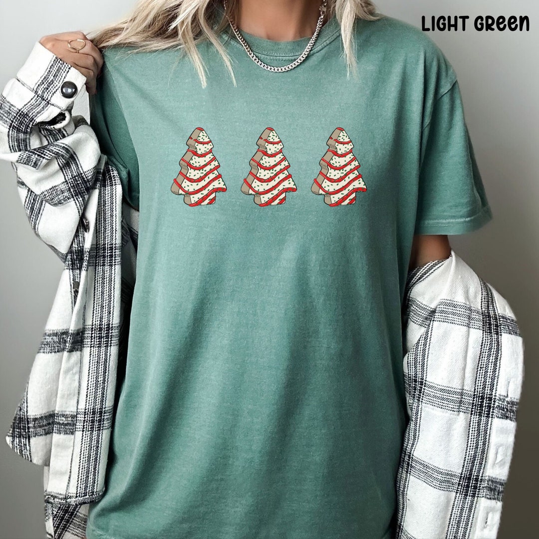 Christmas Tree Cake Shirt, Comfort Colors Christmas Shirt, Funny ...
