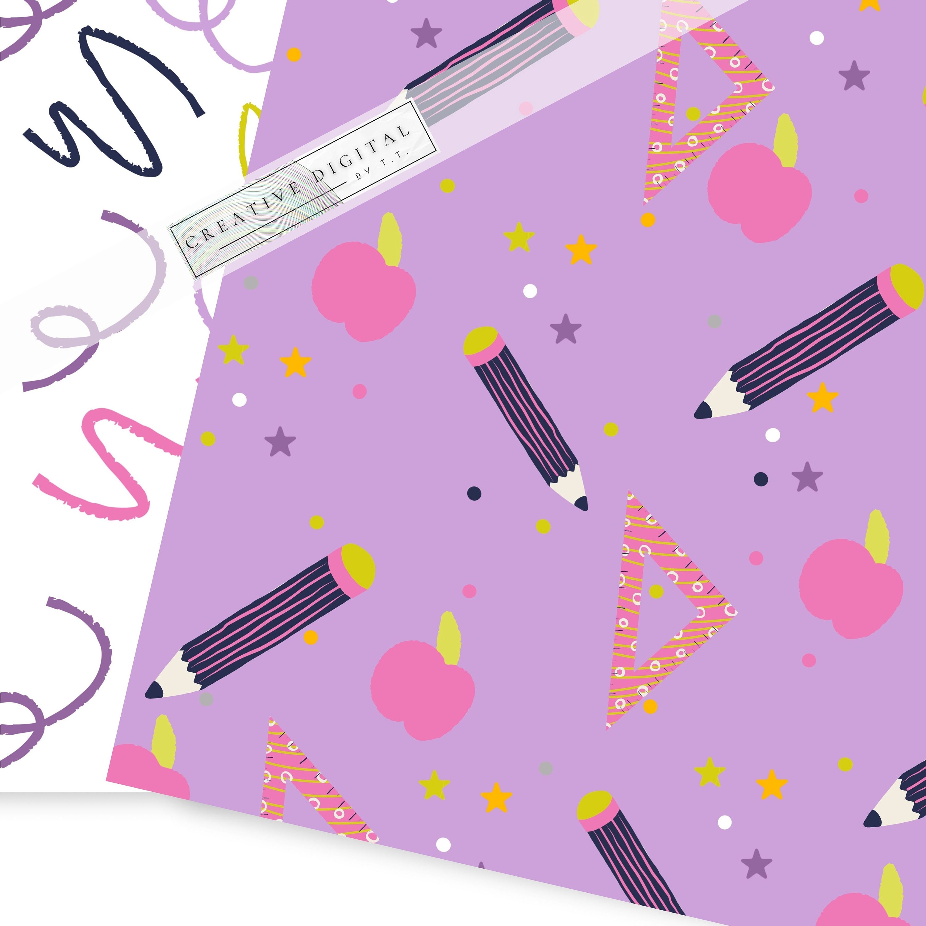 20 Back to School Digital Paper, Classroom Backgrounds, Teacher ...