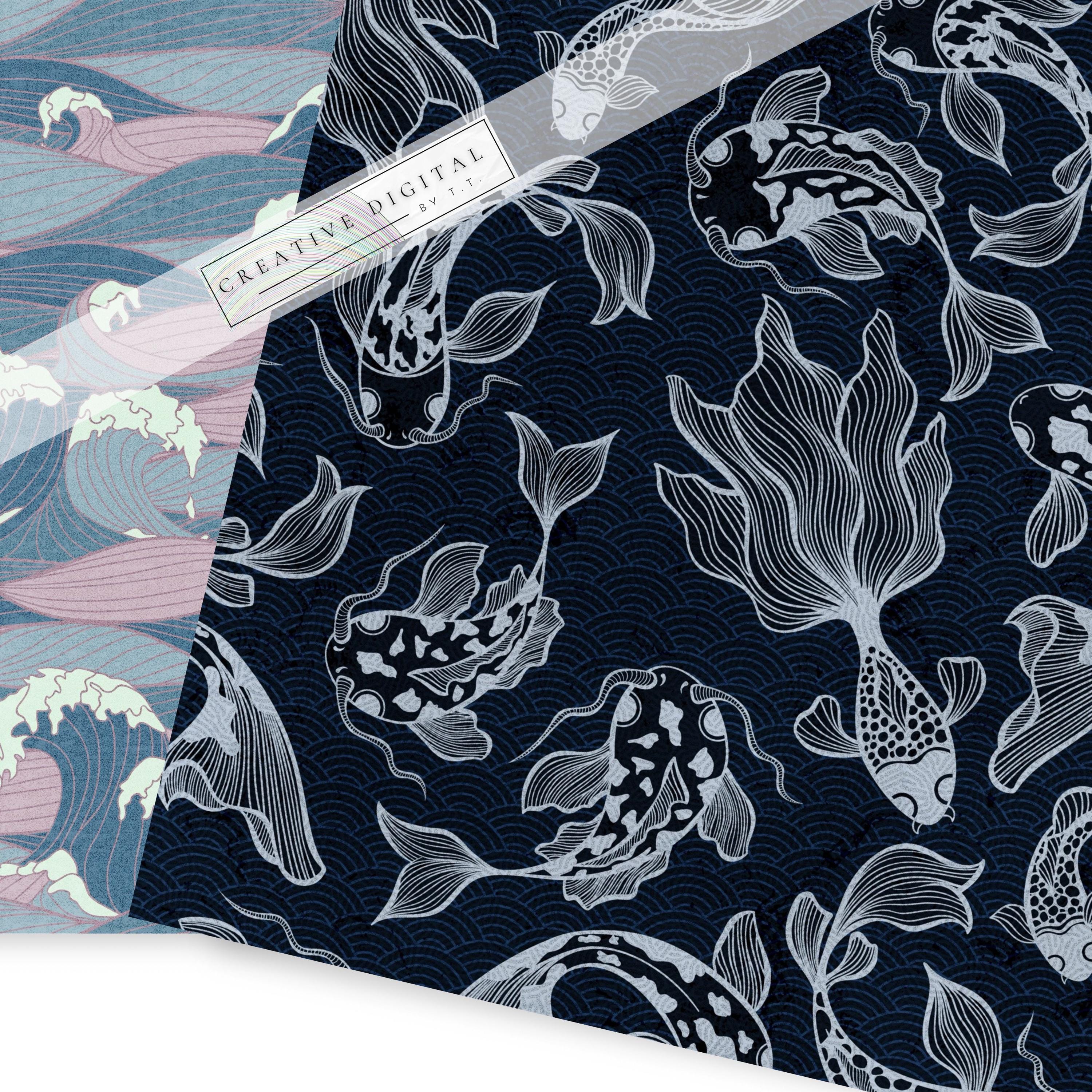 Japanese 20 Digital Paper - Japanese Patterns, Seamless Printable ...