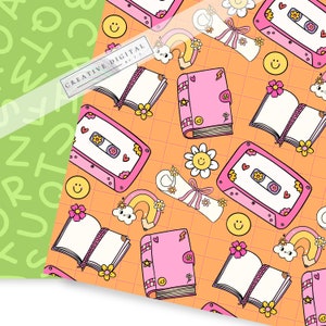 20 Flower Back to School Digital Paper, Classroom Backgrounds, Teacher ...