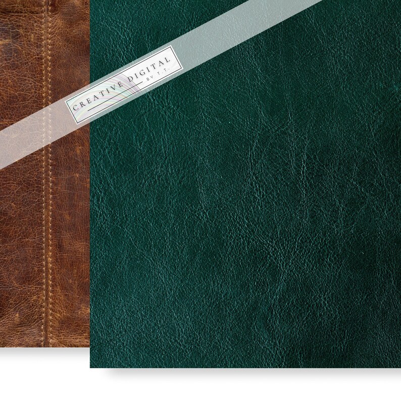 Leather Textures Digital Paper, Neutral Brown and Gray Leather ...