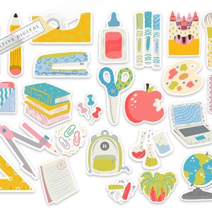 Back to School Digital Paper, Back to School Clipart, Teacher Graphics ...