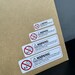 Small Parts Warning Stickers - Not Suitable for Children Under Three ...