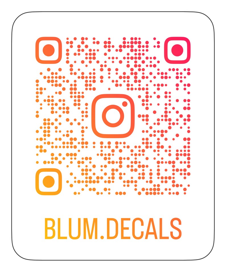 50, 100, 250, 500 Waterproof Instagram Vinyl Printed QR Code Stickers ...