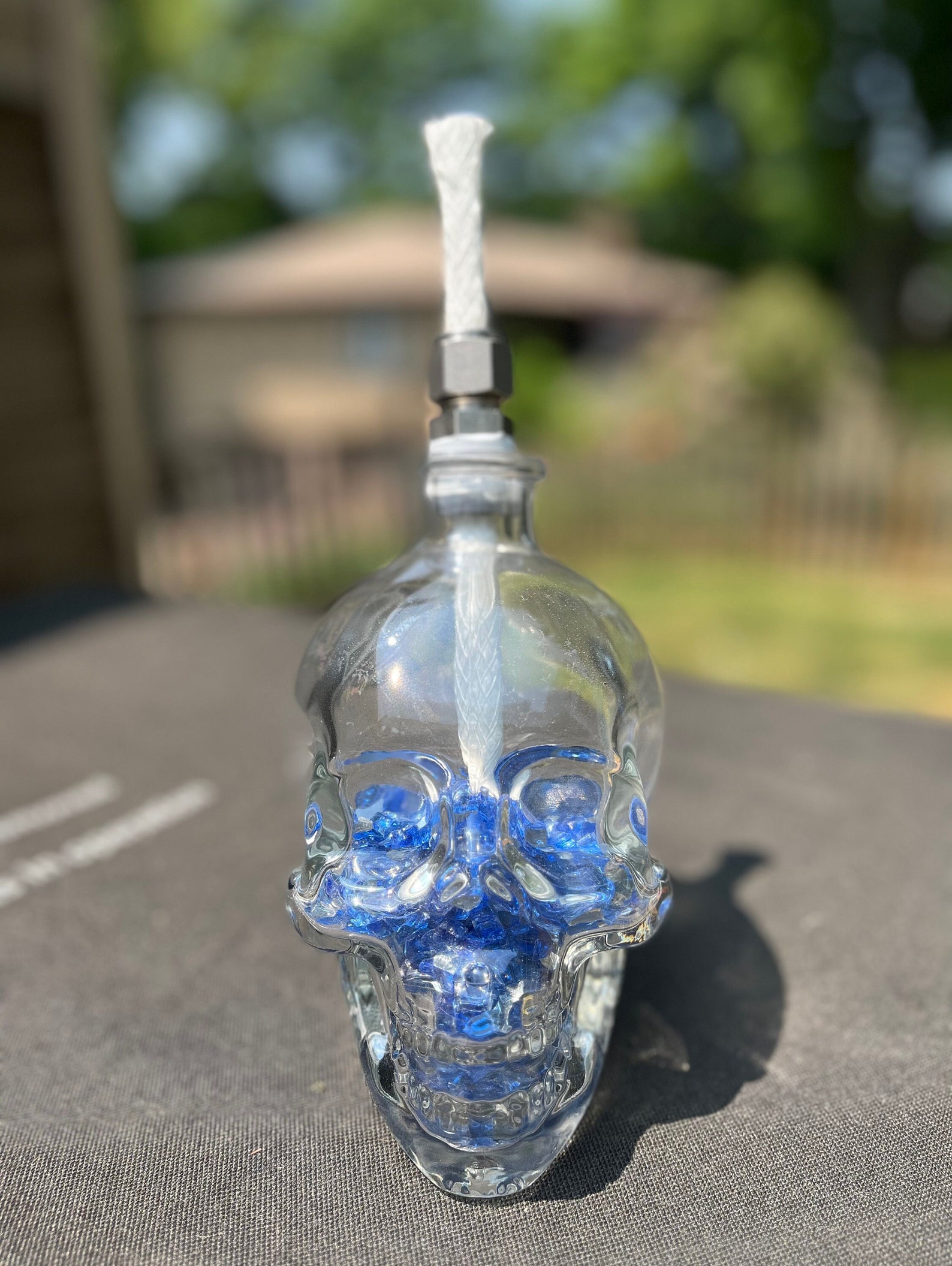 Skull Head Tiki Torch - Etsy