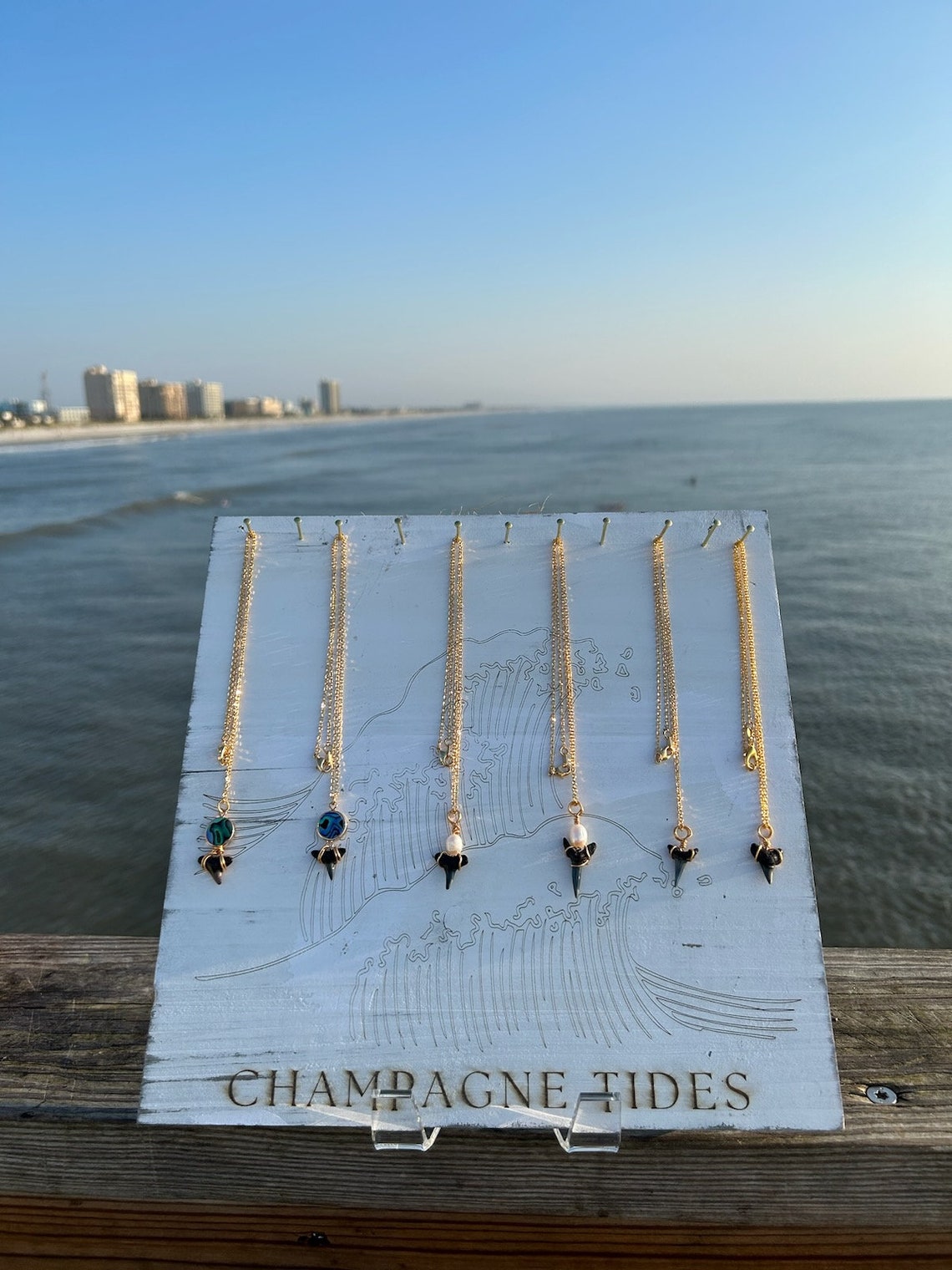 Shark Tooth Necklace, Locally Found Tooth, Handmade, 16 K Gold Cable ...