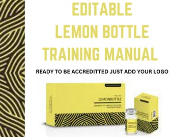 Lemonbottle Training Manual, Lemon Bottle Fat Dissolve, Editable ...