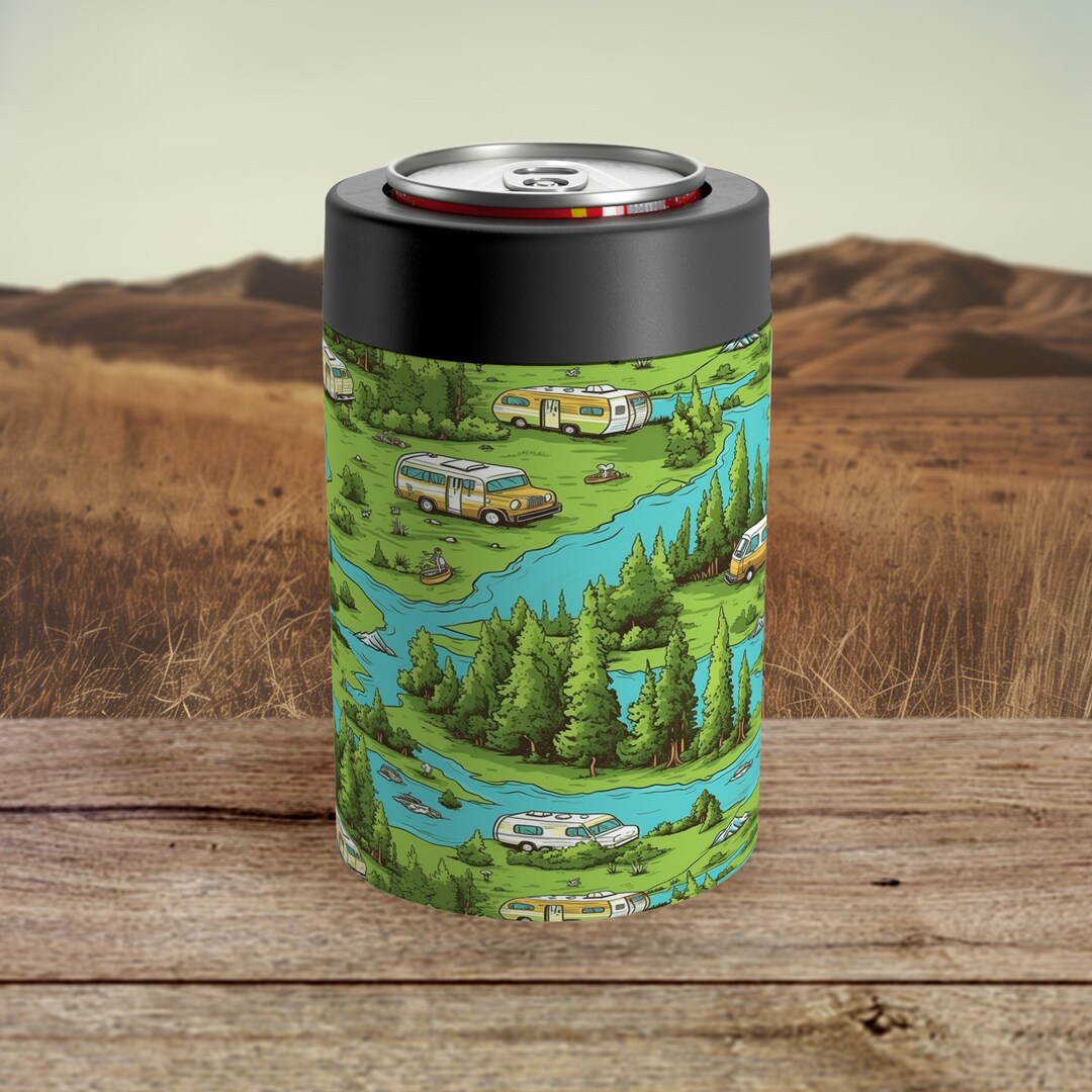 Camping Koozie Gift Camping Can Cooler Gift Camping Beer Sleeve Gift ...
