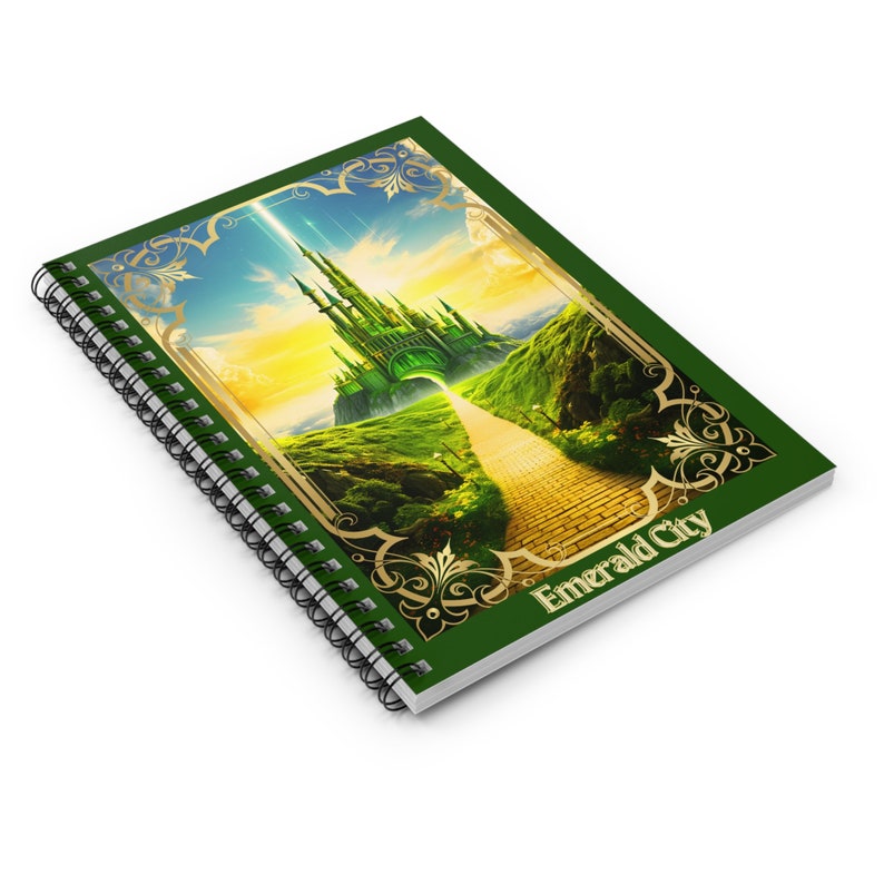 Emerald City Spiral Notebook Wonderful Wizard of Oz Yellow Brick Road L ...