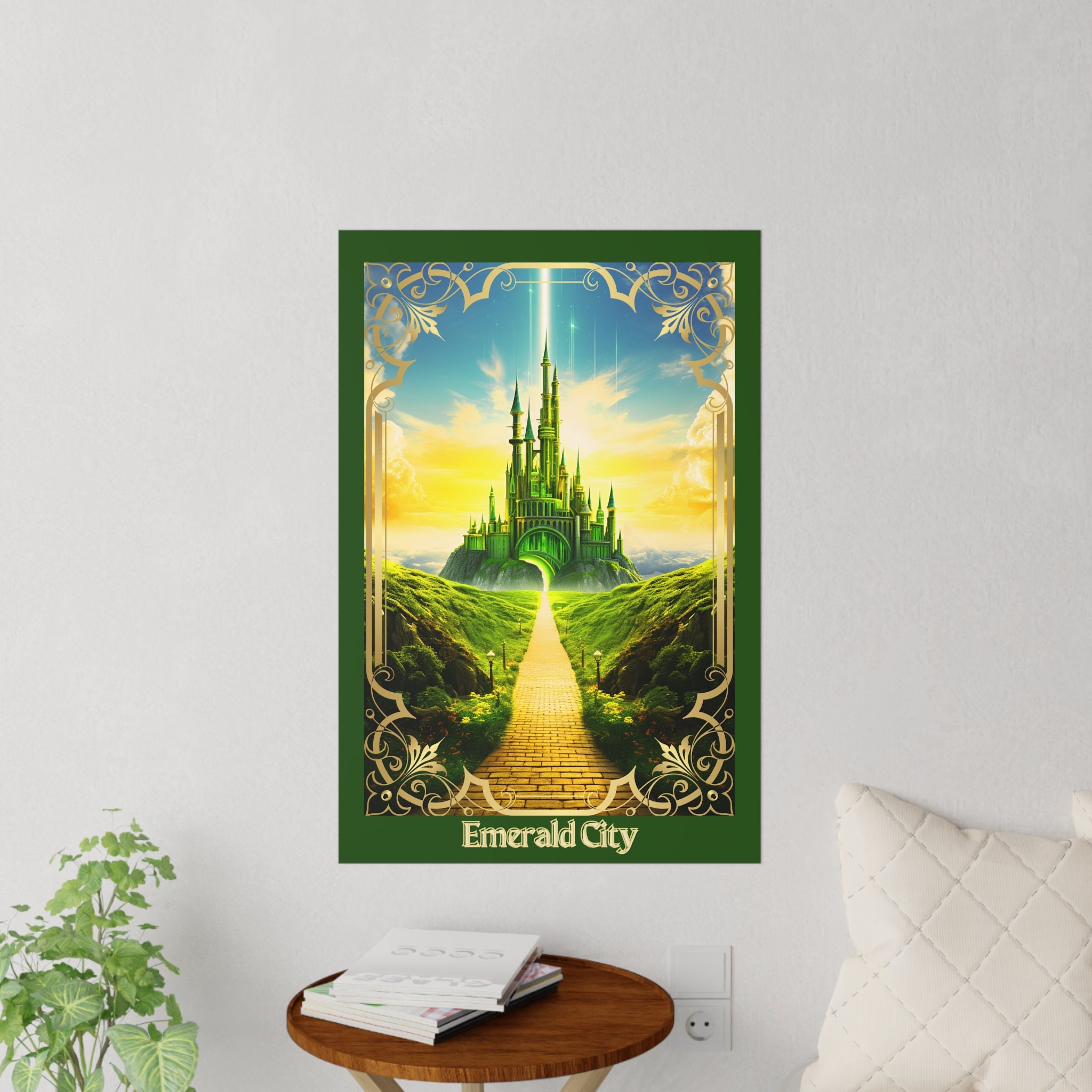 Removable Wall Decal- Emerald City- Wonderful Wizard of Oz- Oz Themed ...