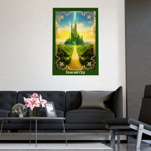 Wall Poster- Emerald City- Wonderful Wizard of Oz- Fantasy Matte Poster ...