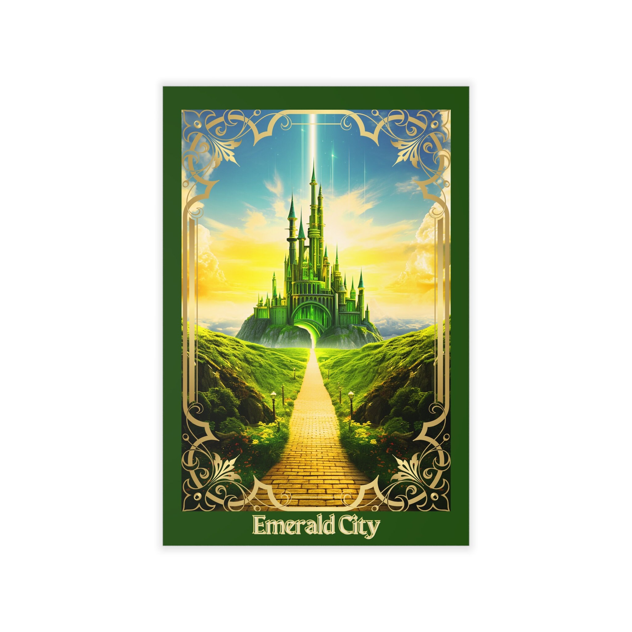 Removable Wall Decal Emerald City Wonderful Wizard of Oz Oz Themed Room ...