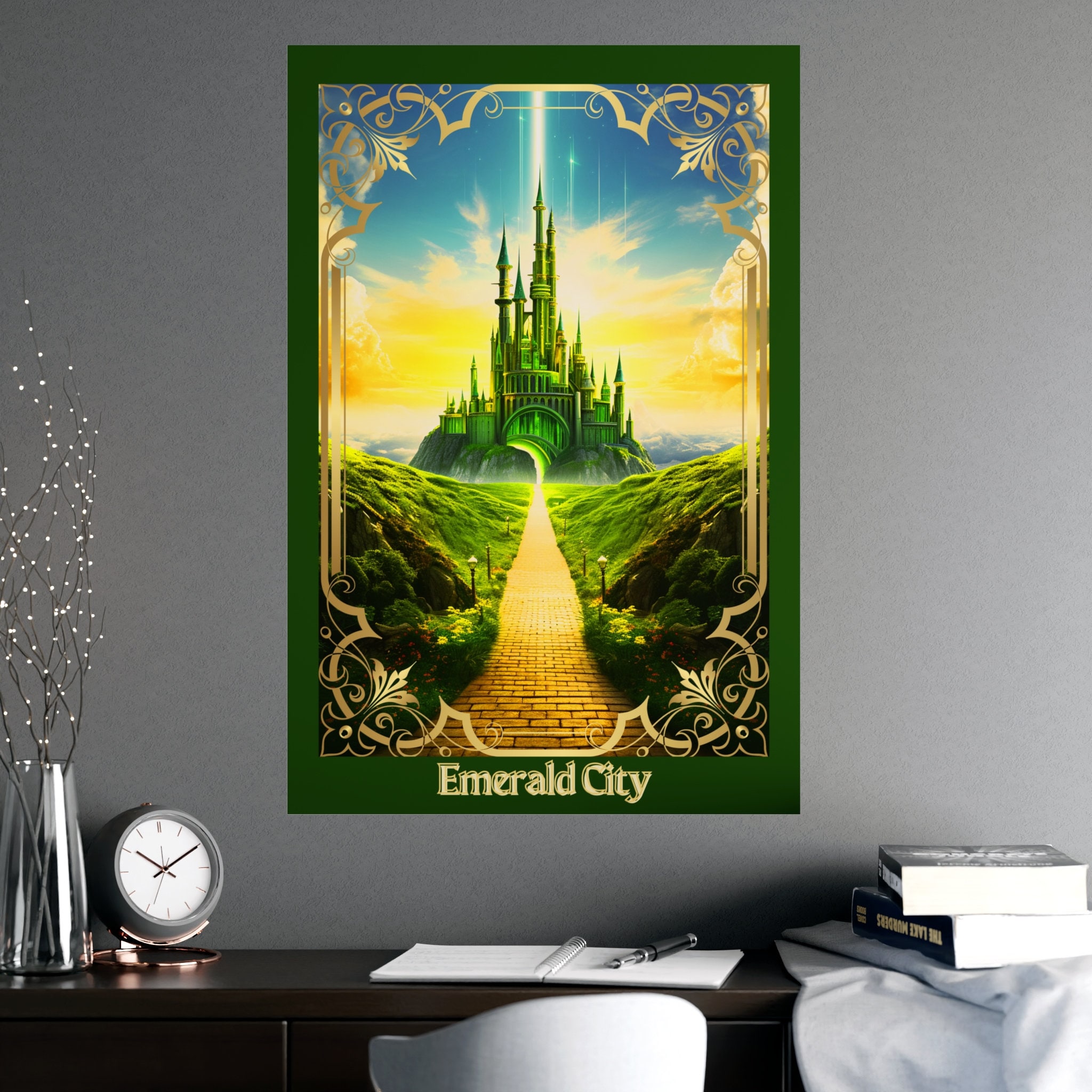 Wall Poster Emerald City Wonderful Wizard of Oz Fantasy Matte Poster - Etsy