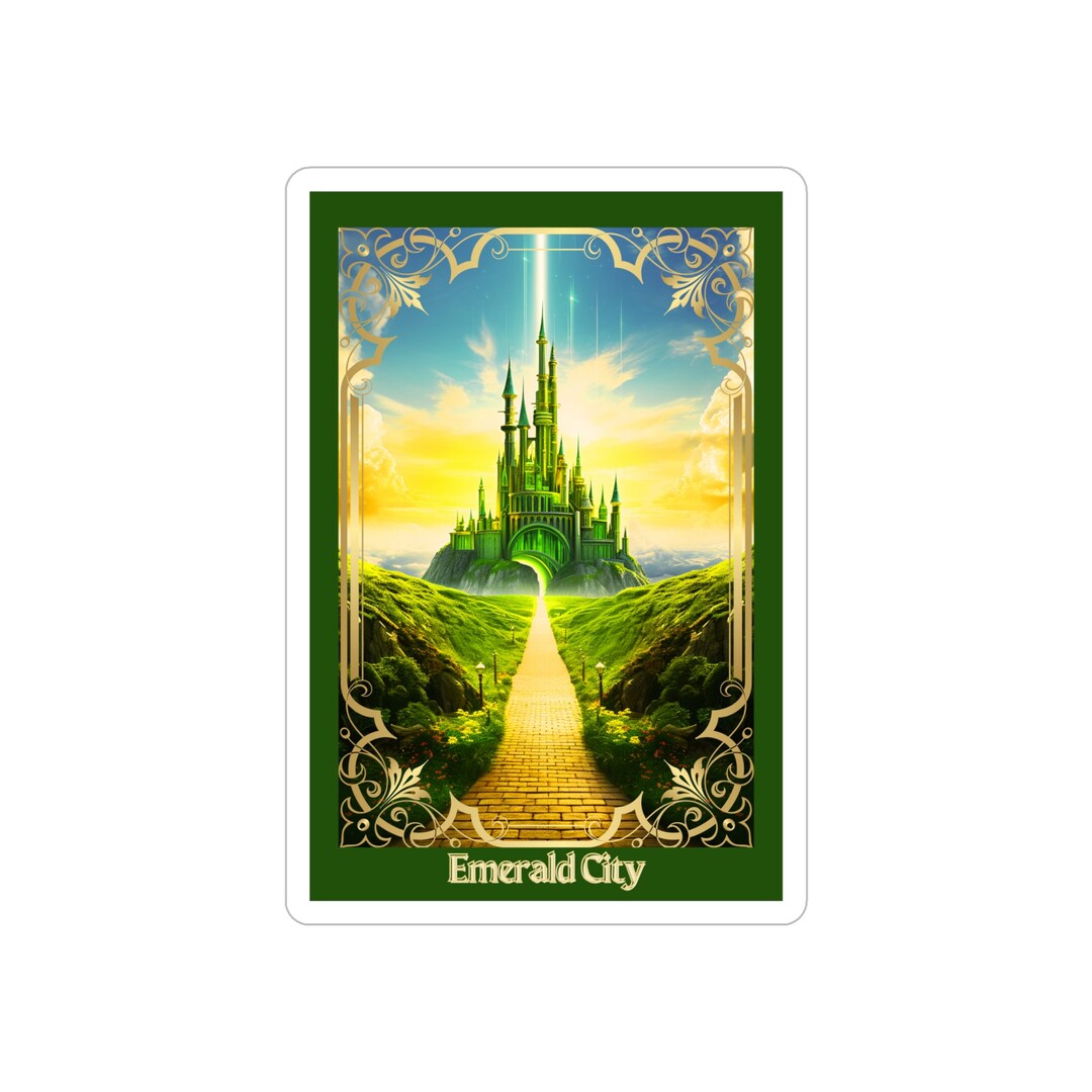 Emerald City Transparent Outdoor Sticker the Wonderful World of Wizard ...