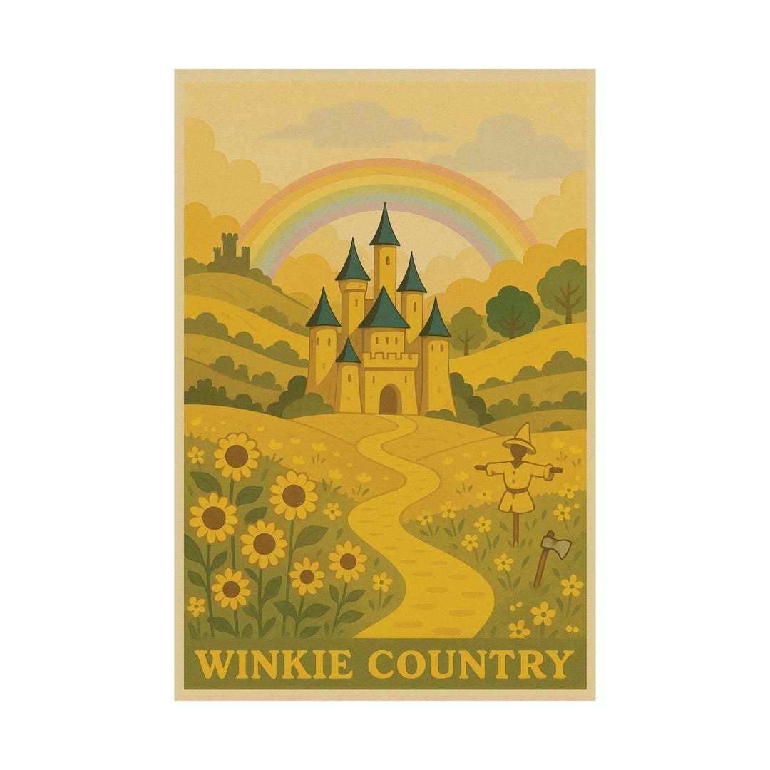 Winkie Country Art Print Wizard of Oz Poster Yellow Brick Road Wall ...