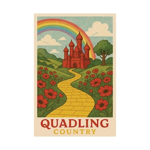 Quadling Country Art Print Wizard of Oz Poster Yellow Brick Road Wall ...